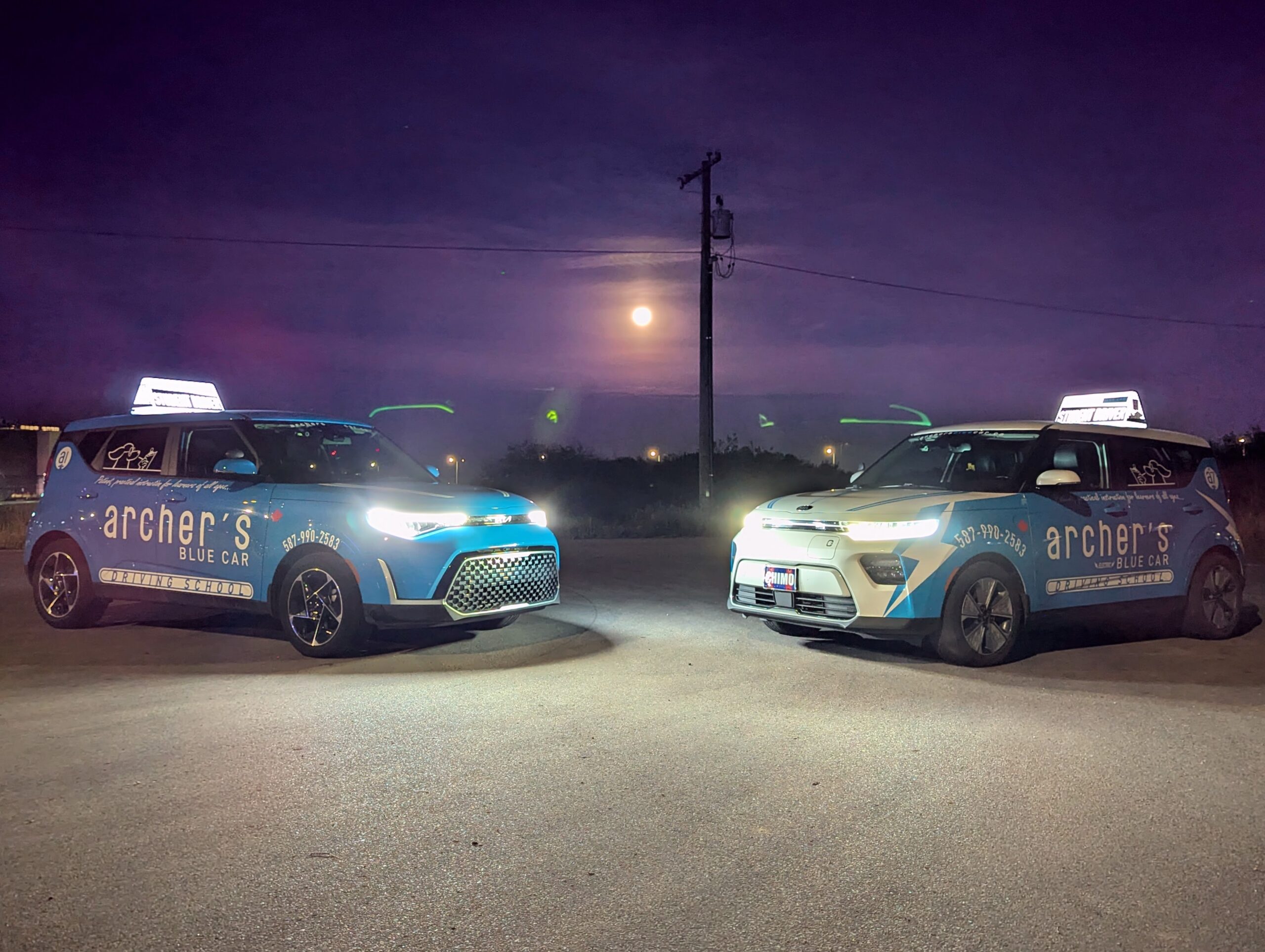 Driving at Night ⋆ Archer's Blue Car Driving School